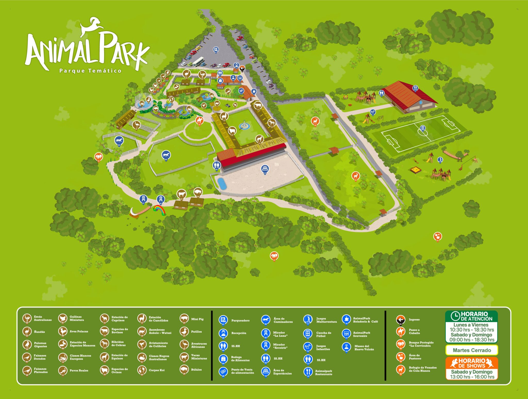 Mapa del Parque - Animal Park
